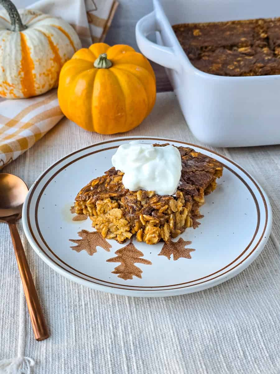 Baked Pumpkin Oatmeal - Casual Foodist