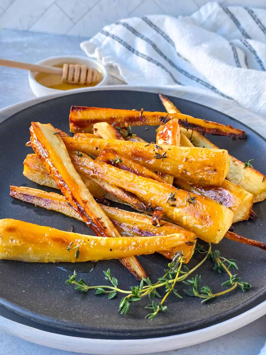 Honey Roasted Parsnips - Casual Foodist