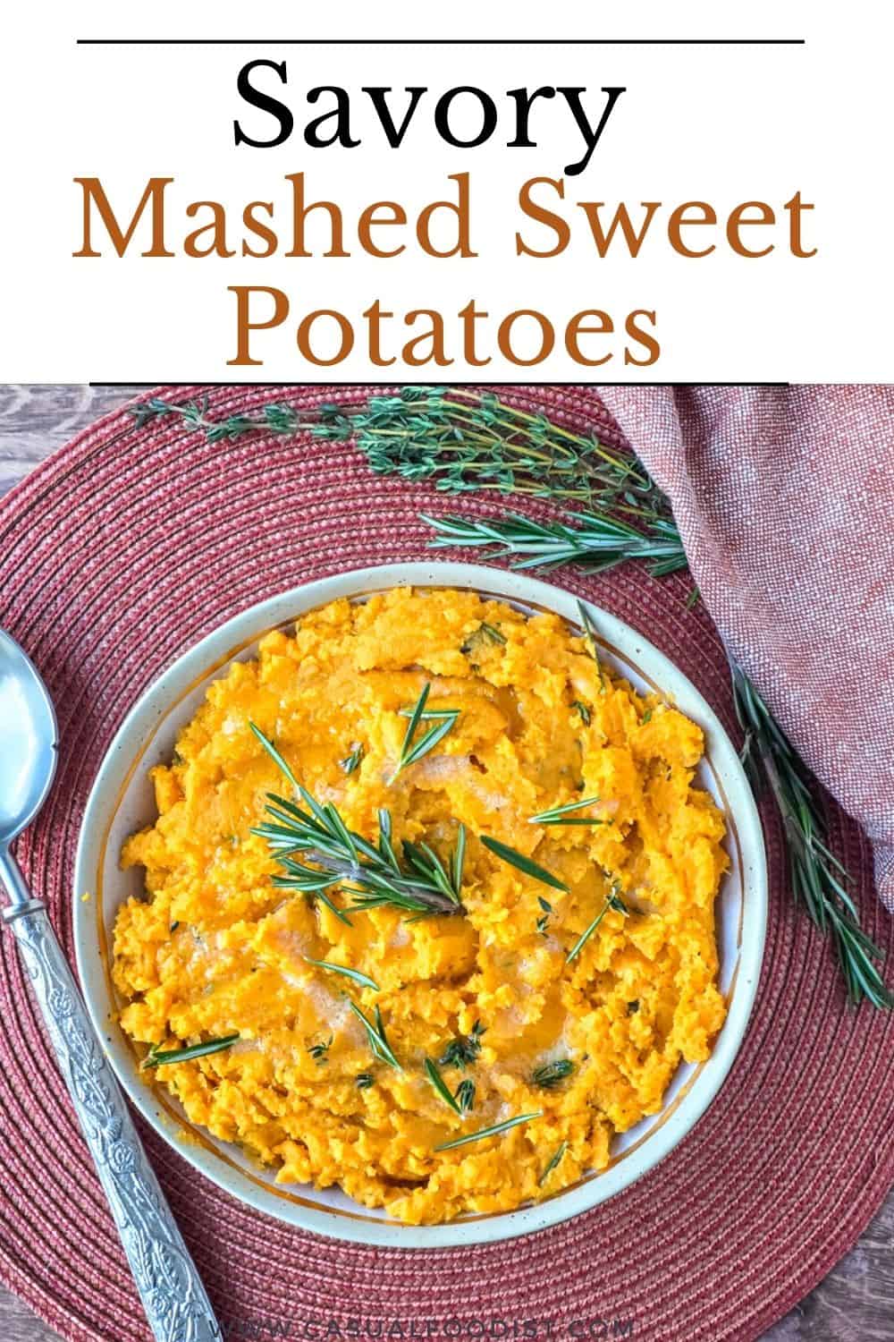 Savory Mashed Sweet Potatoes - Casual Foodist
