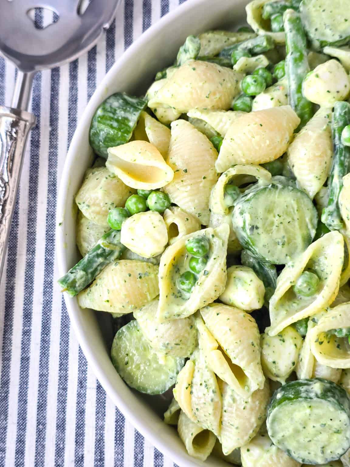Green Goddess Pasta Salad (Easy and Flavorful) - Casual Foodist